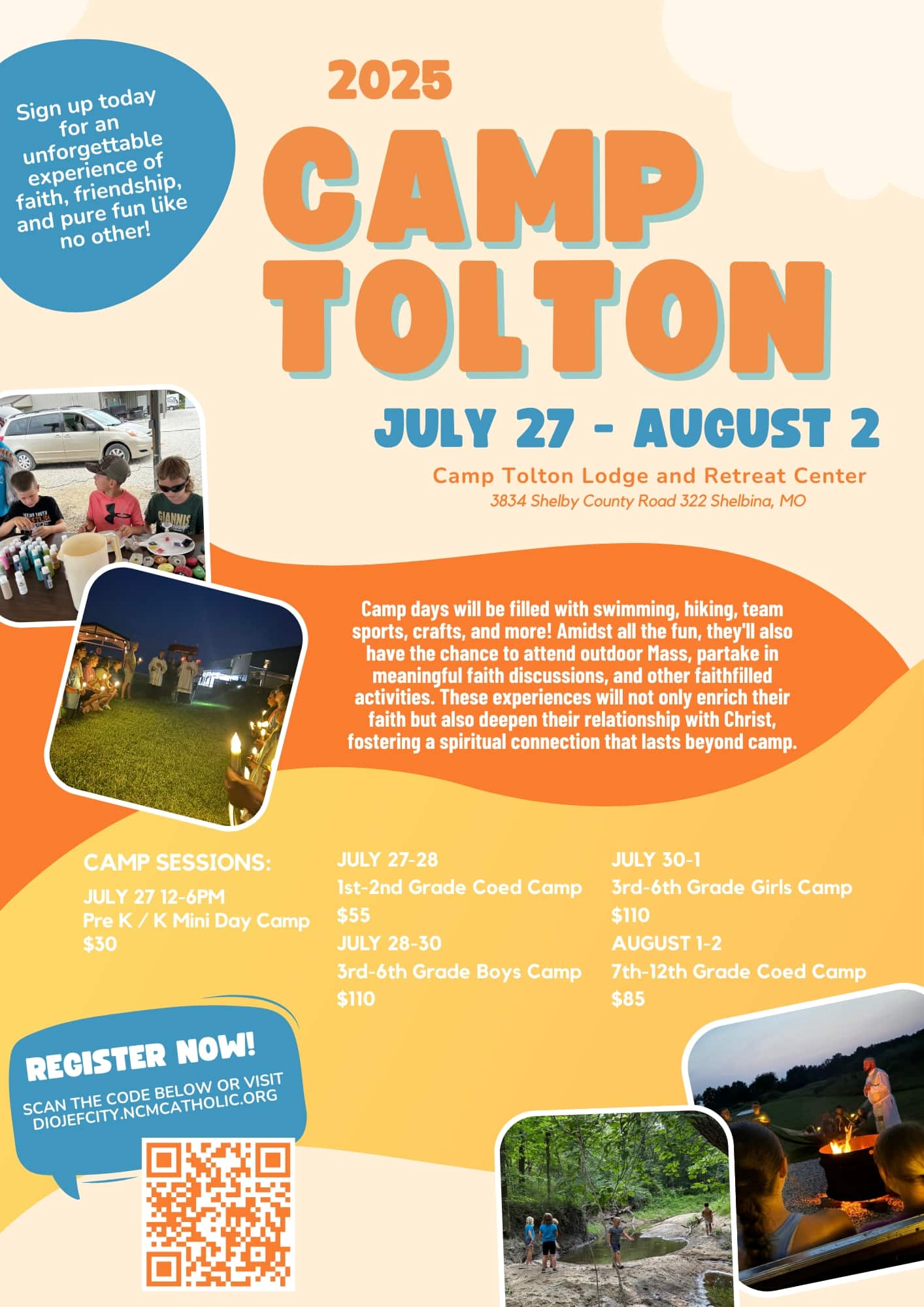 CAMP TOLTON 2025! | North Central MO Catholic